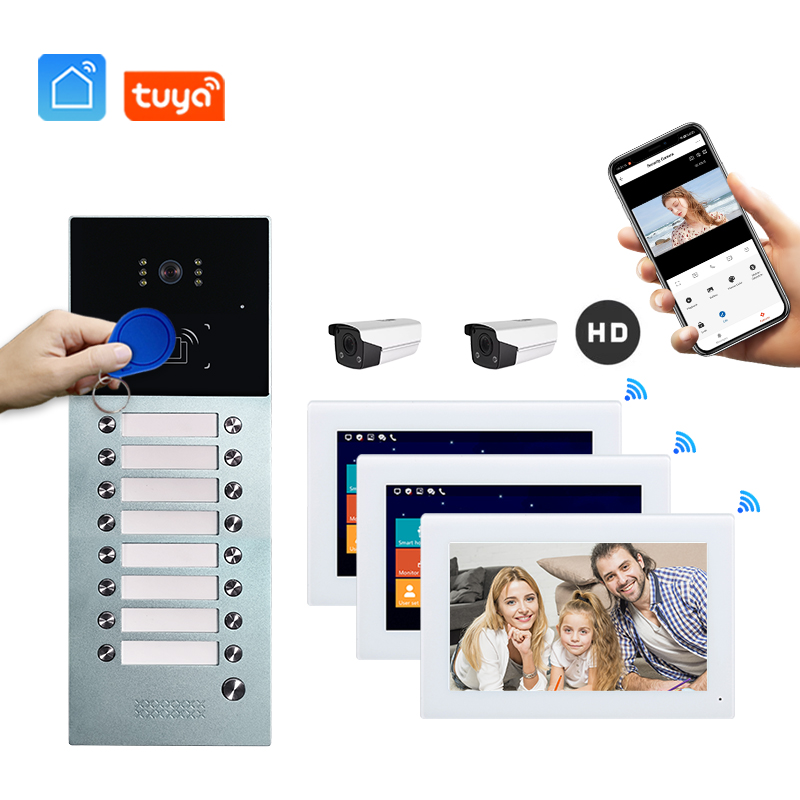 Famous 2 Wire High Resolution 7 Inch Monitor Villa Video Intercom for 4 ...